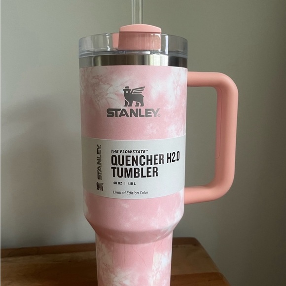 Stanley | Dining | Stanley 4oz H20 Flowstate Quencher Tumbler Peach Tie ...